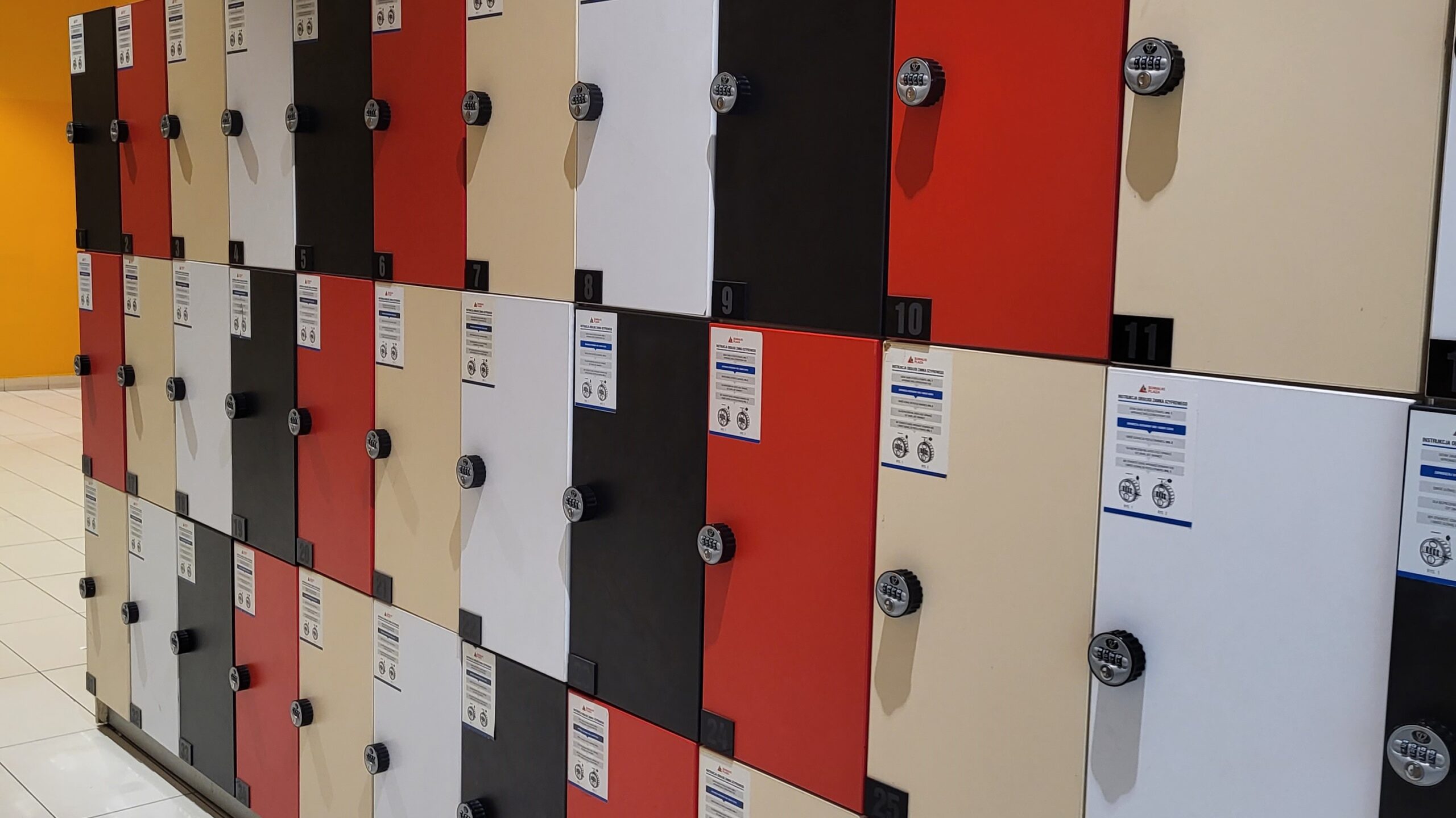 Visitor Lockers installed in shopping mall, Poland - Lowe & Fletcher UK